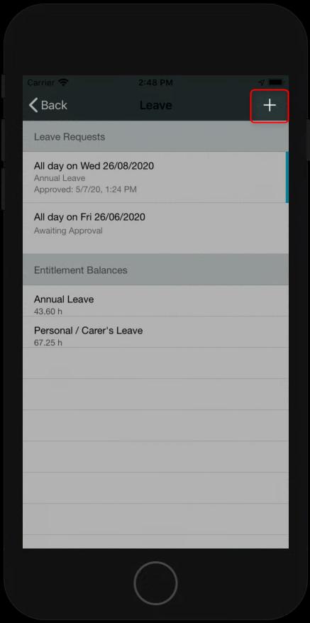 Mobile App | Leave – easyemployer support