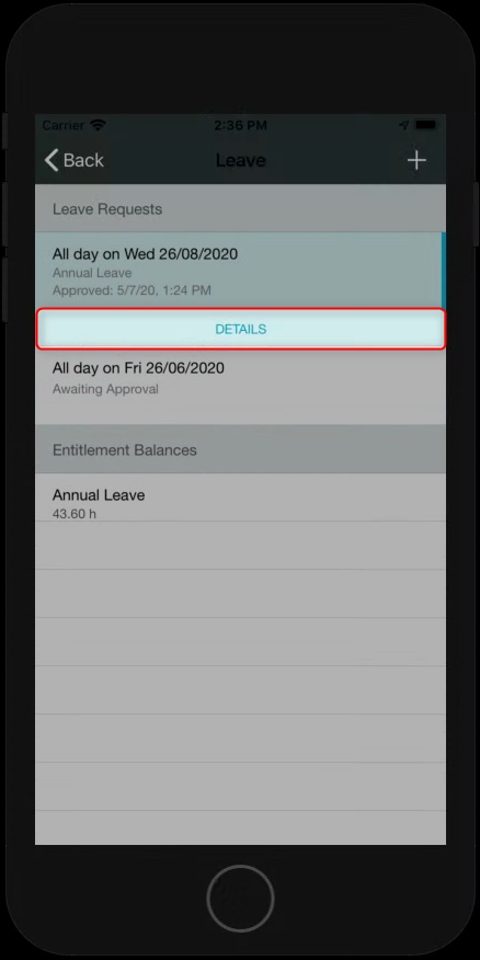 Mobile App | Leave – easyemployer support