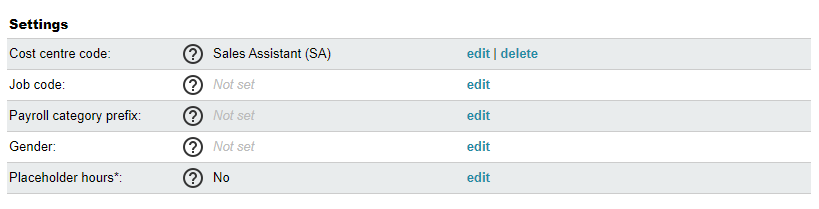 Org Structure | Cost Centre Codes – easyemployer support